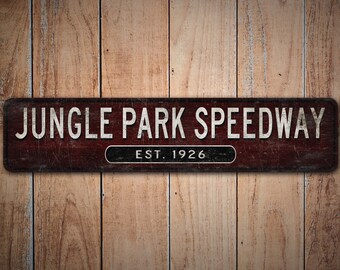 Speedway Metal Sign - Etsy