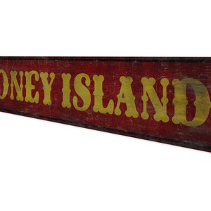 Coney Island Sign - Custom Island Sign - Vintage Style Sign - Coney ...