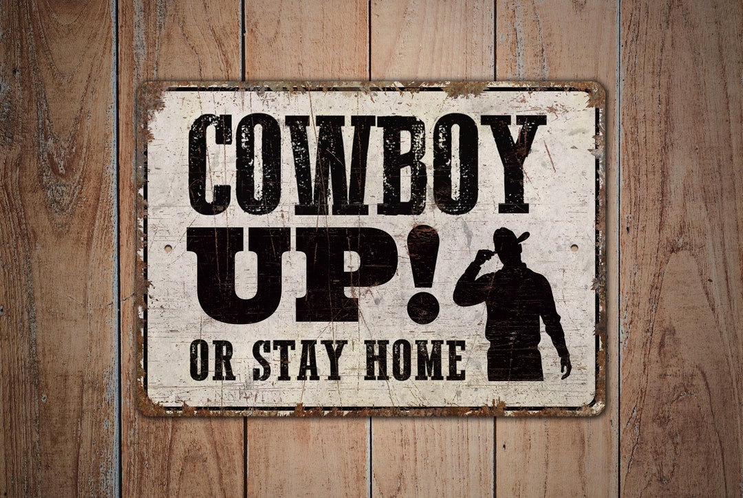 Cowboy up Sign - Ranch Decor - Ranch Sign - Cowboy Gift - Horse Sign ...