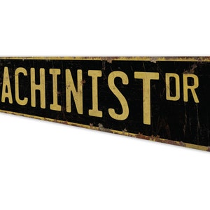 Machinist - Machinist Sign - Machinist Decor - Vintage Style Sign ...