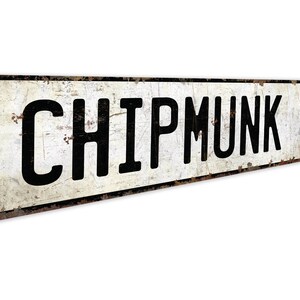 Chipmunk - Chipmunk Sign - Chipmunk Decor - Vintage Style Sign - Custom ...