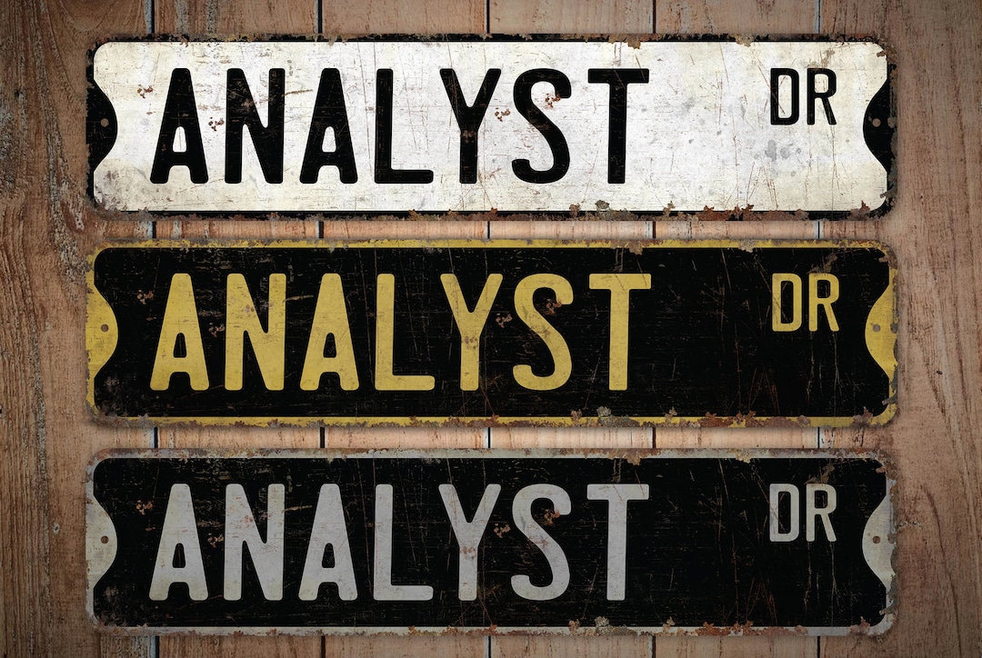 Analyst - Analyst Sign - Analyst Decor - Vintage Style Sign - Custom ...