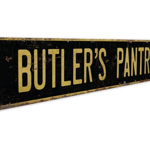 Butlers Pantry - Butlers Pantry Sign - Custom Pantry Decor - Vintage ...