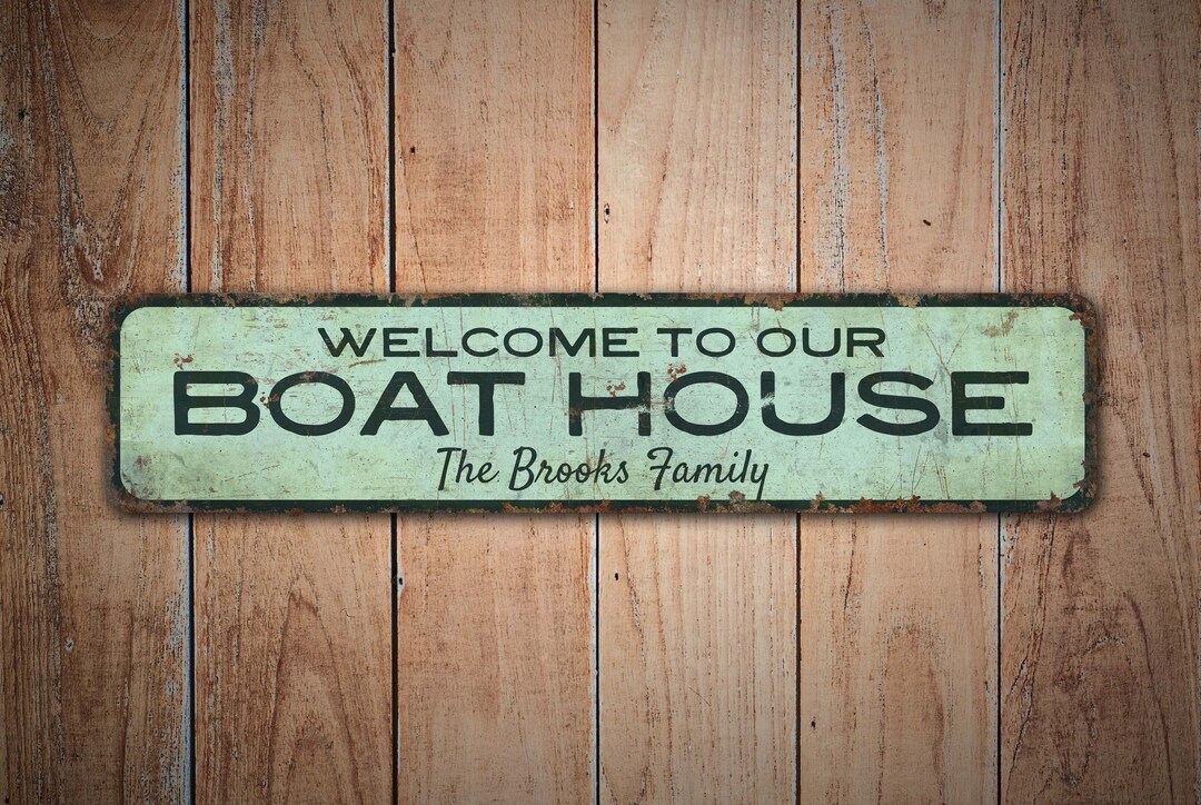 Boat House Welcome Sign Welcome Friends Sign Boat House Sign Welcome ...