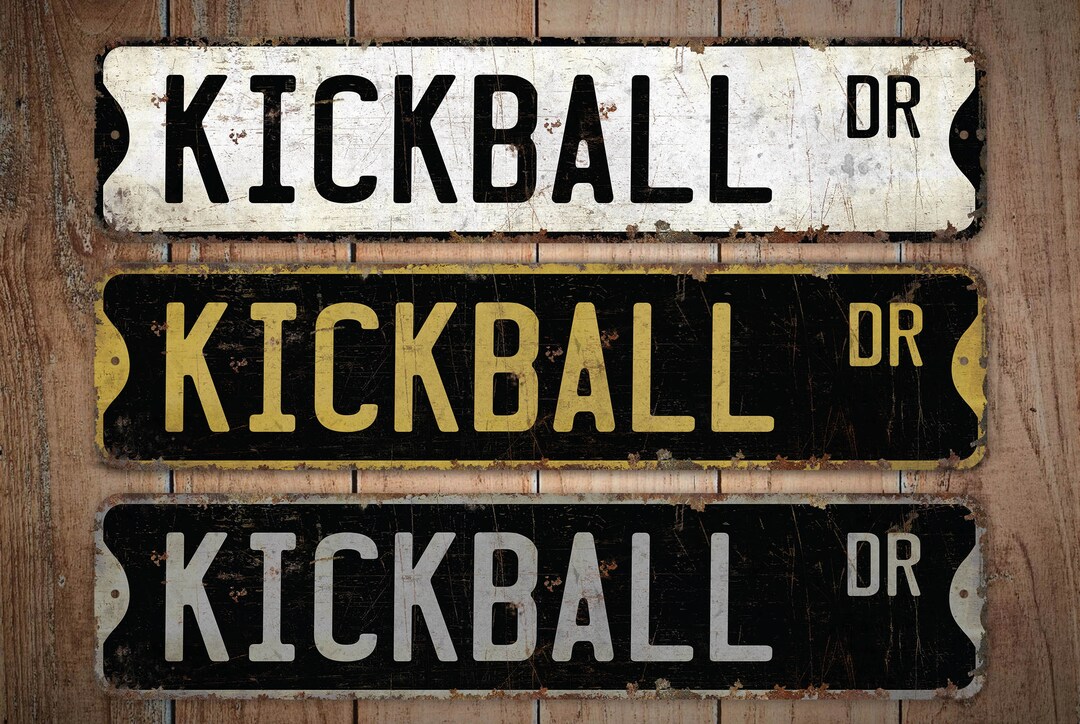 Kickball - Kickball Sign - Kickball Game Sign - Kickball Decor - Custom ...