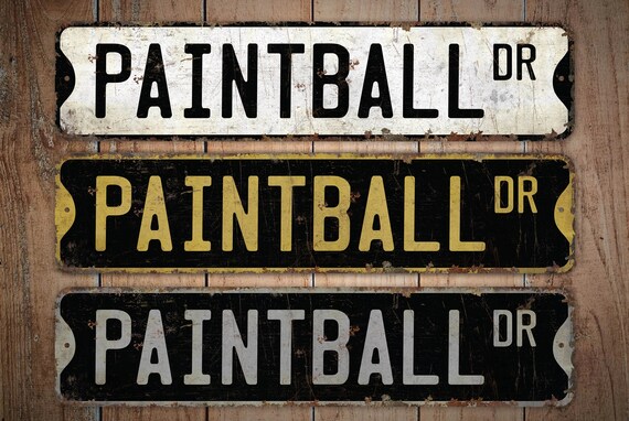 Paintball Sign