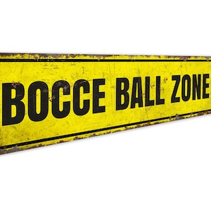 Bocce Ball Zone - Bocce Ball Zone Sign - Bocce Ball Zone Decor ...