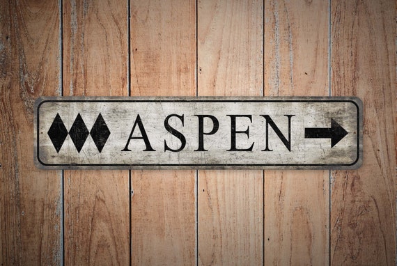 Triple Diamond Sign Aspen Triple Diamond Aspen Arow Sign - Etsy
