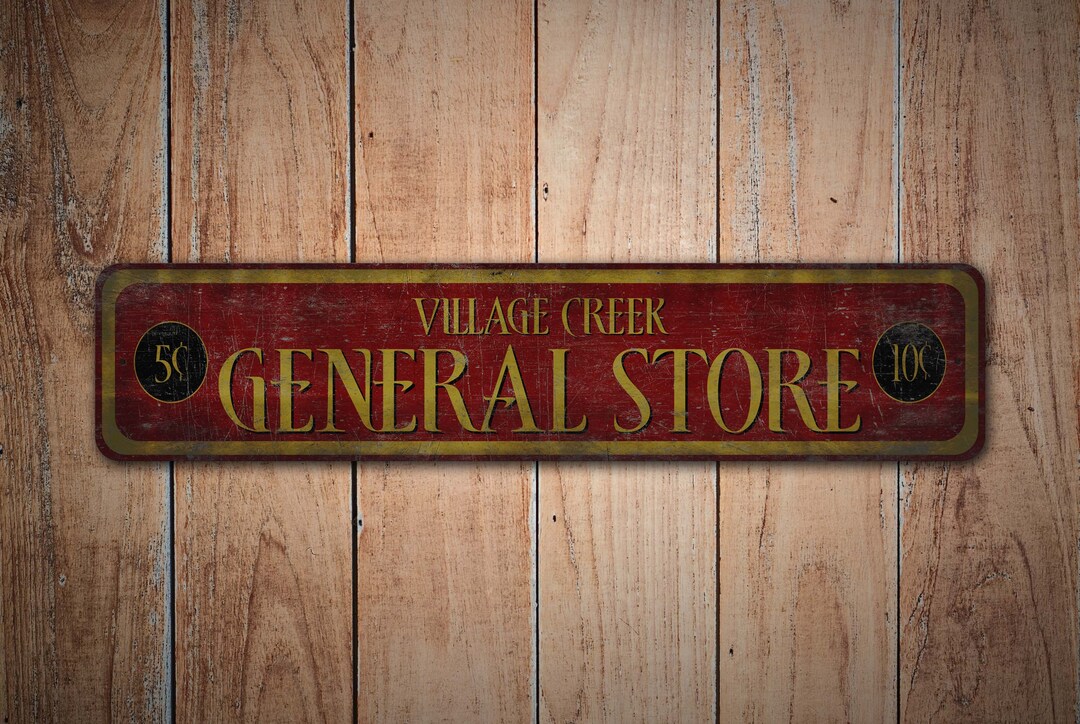 Custom General Store - General Store Sign - Vintage Style Sign - Custom ...