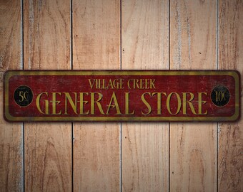 General Store Sign Groceries Start Sign Vintage Style Sign | Etsy