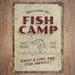 Welcome to Fish Camp - Fishing Camp Sign - Camping Lover Gift - Camp ...