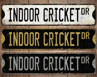 Indoor Cricket, Indoor Cricket Sign, Indoor Cricket Fan, Indoor Cricket ...