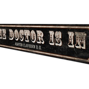 Doctor is in Sign - the Doctor is in - Vintage Style Sign - Custom ...