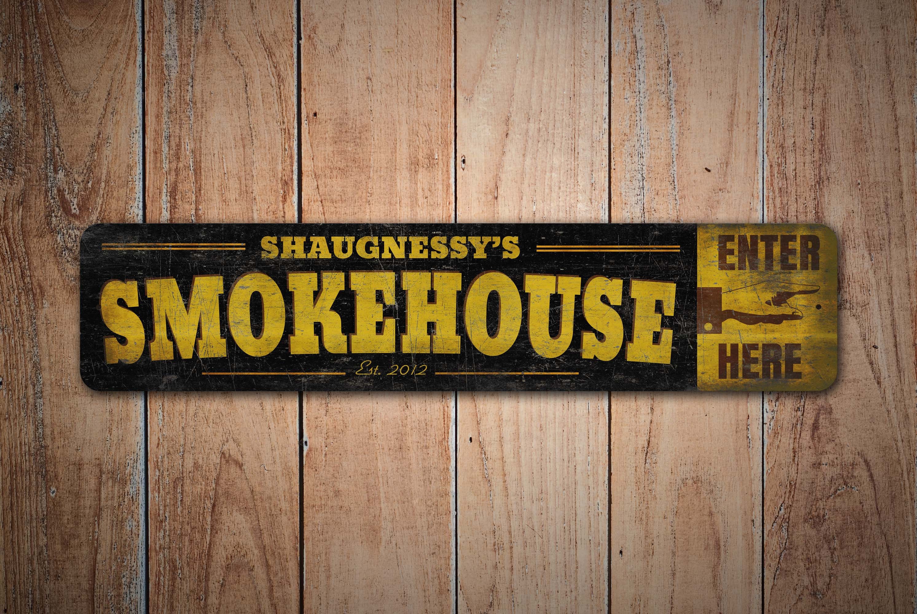Custom Smokehouse - Vintage Style Sign - Smoke House Sign - Smoke House ...