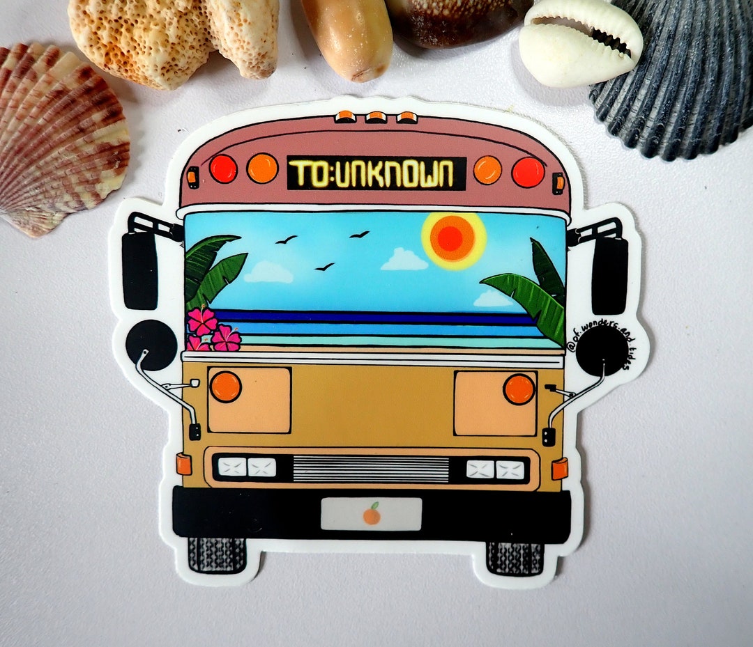 Tropical Skoolie Sticker - 305 Miami Bus Wanderer - Etsy