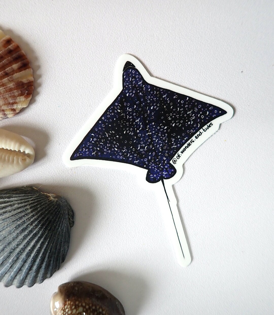 Spotted Eagle Ray Sticker - Heavy Duty Waterproof Vinyl Stingray - Etsy