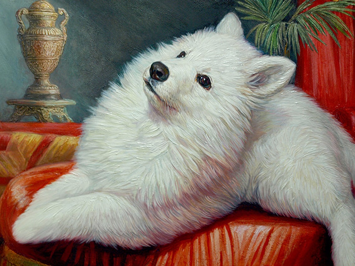 Dog Oil Portrait Pet Oil Painting Dog Artwork Costom Pet - Etsy