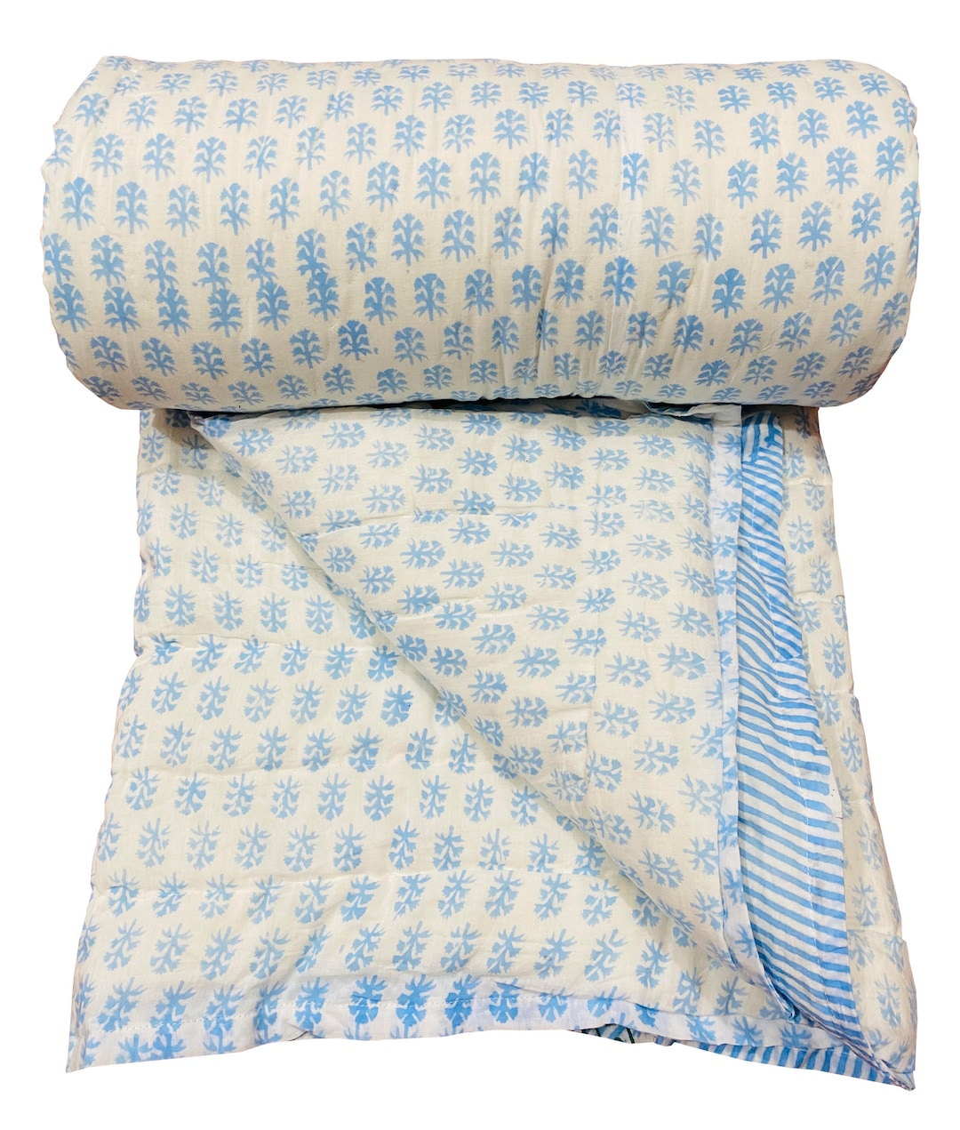 Warm Razai Quilt Bedspread Quilt Jaipuri Famous Razai Reversible Winter ...