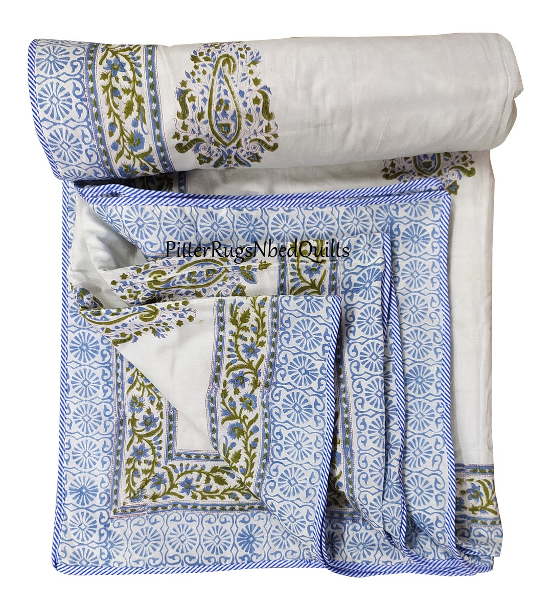 Reversiable Dohar Soft Cotton Quilt Hand Block Print Quilt - Etsy