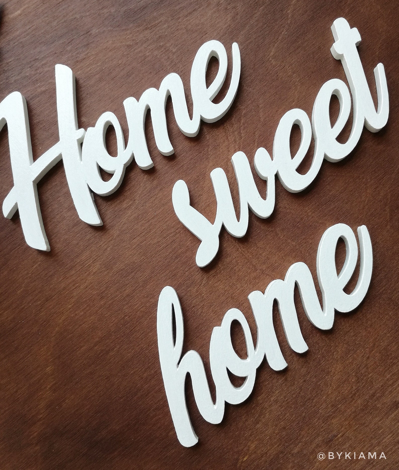 Round Wood Home Sweet Home Sign Unique Housewarming Gift - Etsy