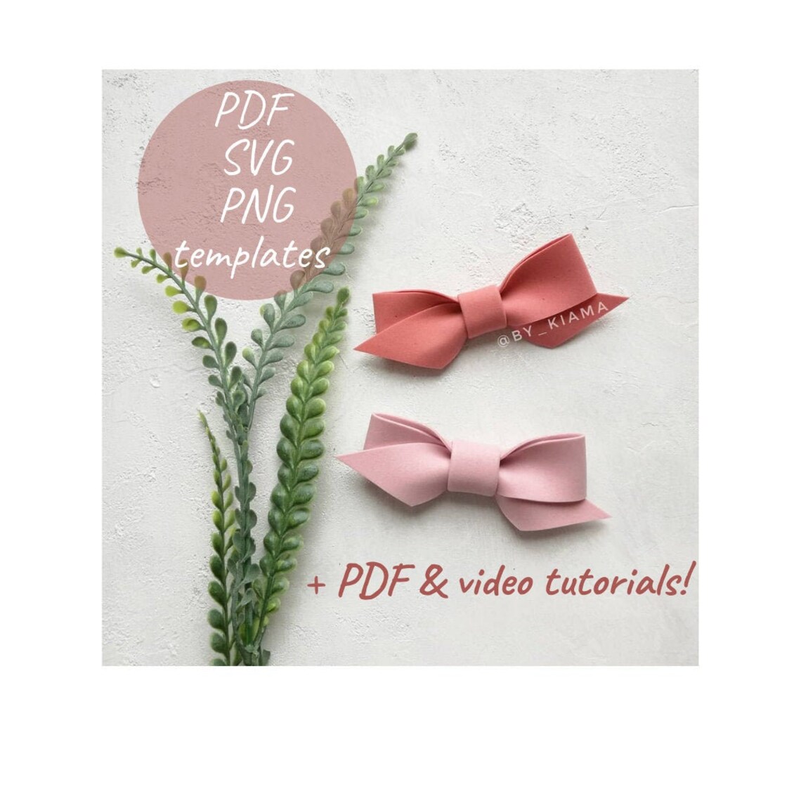 Dainty Hair Bows SVG, PDF, PNG Templates Tiny Baby Girl Bows Pdf and ...