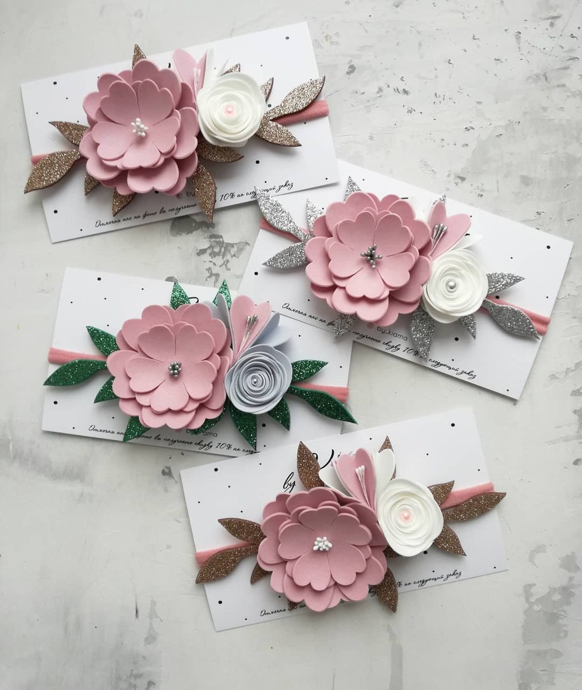 Flower Headband Pdf Printable Template for Hand Cutting DIY - Etsy