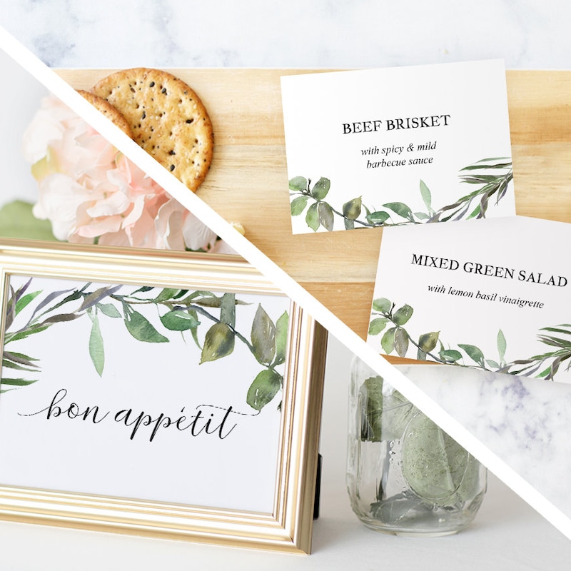 Buffet Food Labels - Etsy