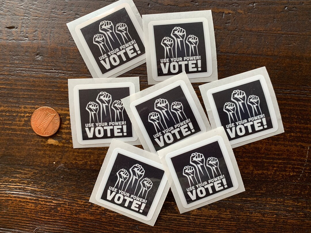 Vote Stickers for Postcards to Voters Set of 25 - Etsy