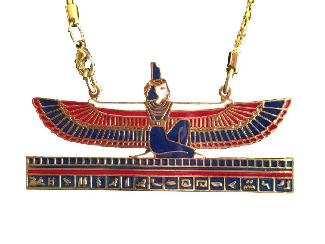 Egyptian Goddess Isis Pendant and Her Chain. - Etsy