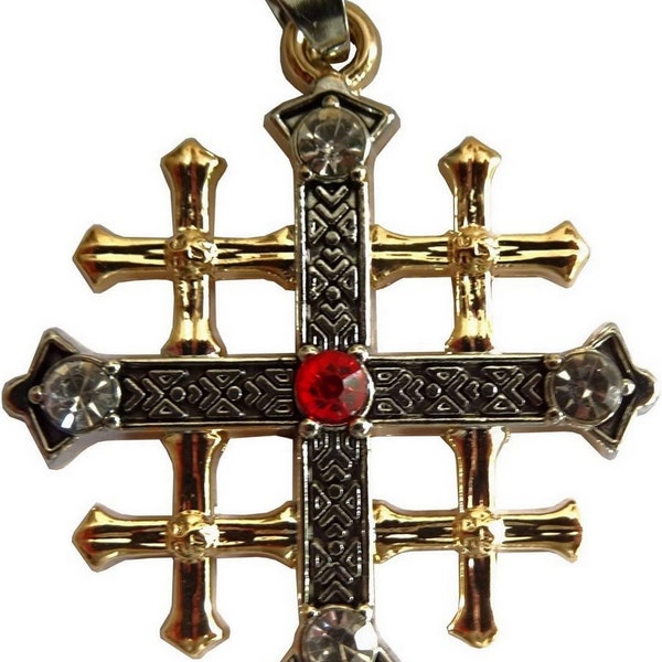 Jerusalem Cross Pendant - Etsy