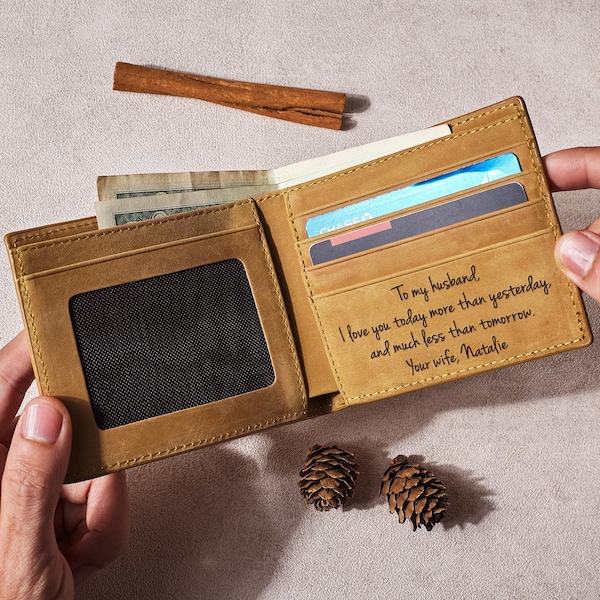 Genuine Leather Wallet for Man - Etsy