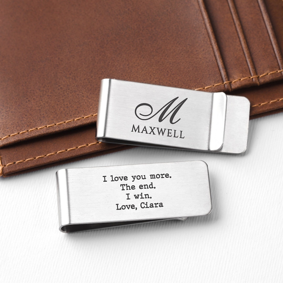 Money Clip for Men, Gift for Men, Custom Money Clip, Engraved Money ...