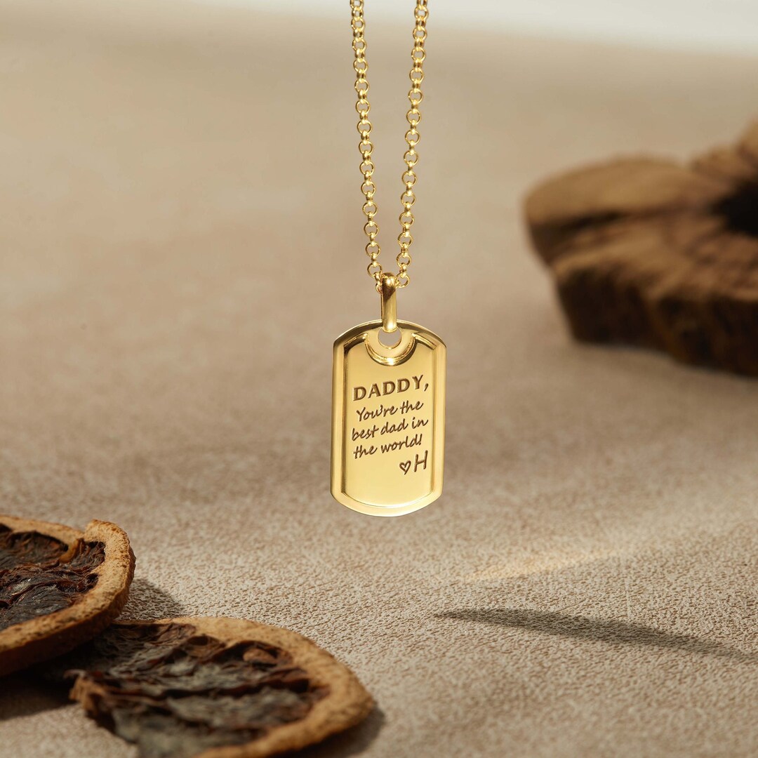 Dad Gift From Daughter, Fathers Day Necklace, Gift for Dad, Custom Gift ...
