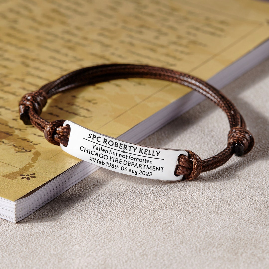 Fallen Soldier Bracelet, Bracelets, Military Memorial Bracelet ...