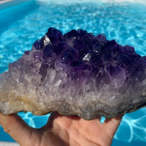 LARGE Saturated Grape Jelly Amethyst Specimen * Amazing SPECIAL Dark Purple Amethyst Cluster ...