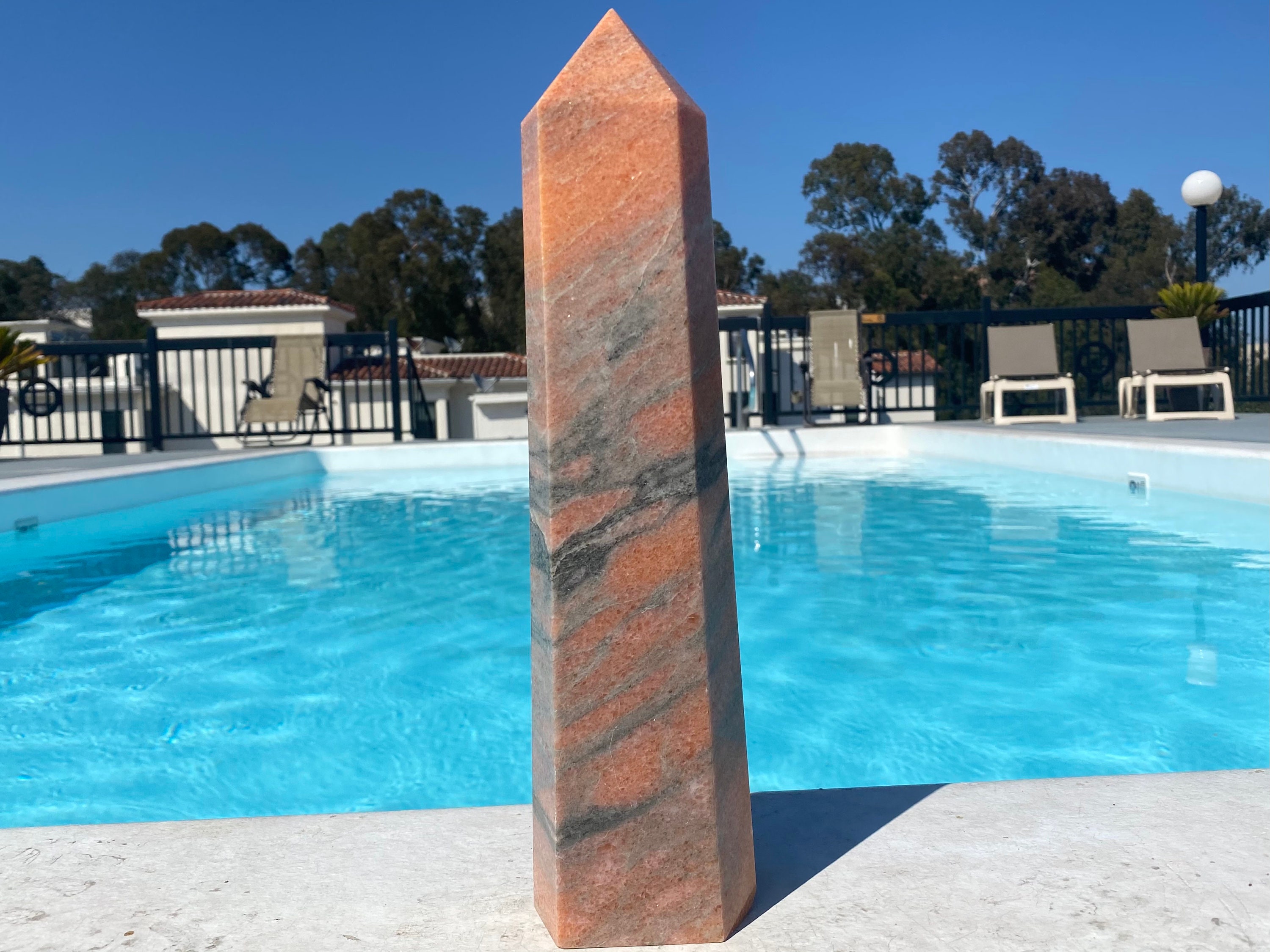 MASSIVE Sunstone Crystal Tower Amazing XL Sunstone Tower - Etsy UK