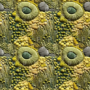 Moss Embroidery Pattern Pack II - Seamless Surface Patterns for ...