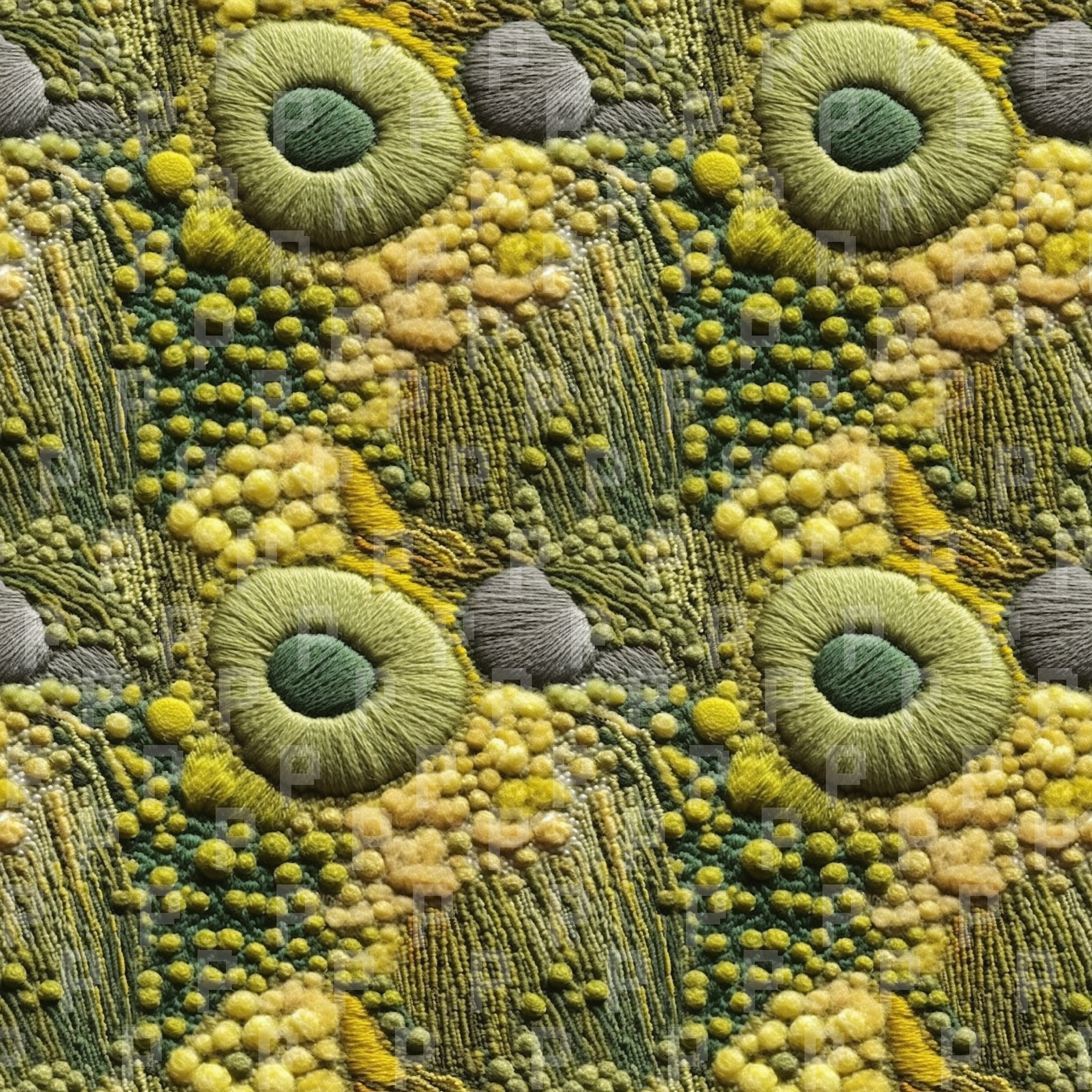 Moss Embroidery Pattern Pack II - Seamless Surface Patterns for ...