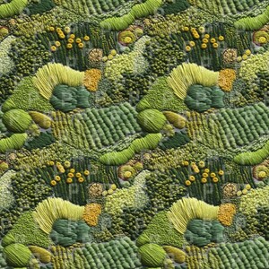 Moss Embroidery Pattern Pack II - Seamless Surface Patterns for ...