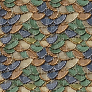 Dragon Scales Embroidery Pattern Pack I - Seamless Surface Patterns for ...