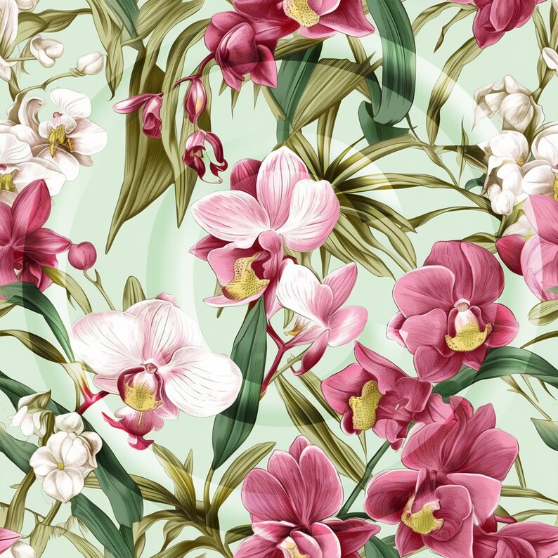 Orchid Pack I Pattern Pack - Seamless Surface Patterns for Textiles ...