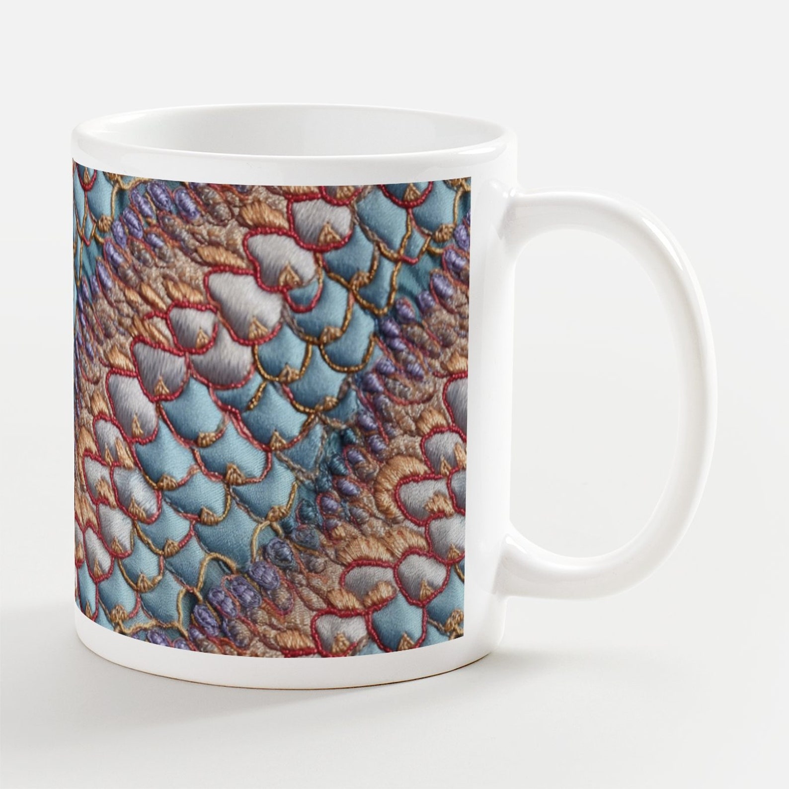 Dragon Scales Embroidery Pattern Pack I - Seamless Surface Patterns for ...