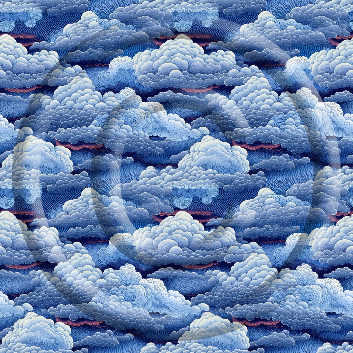 Clouds Embroidery Pattern Pack II - Seamless Surface Patterns for ...