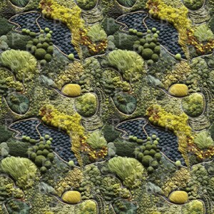 Moss Embroidery Pattern Pack I - Seamless Surface Patterns for Textiles ...
