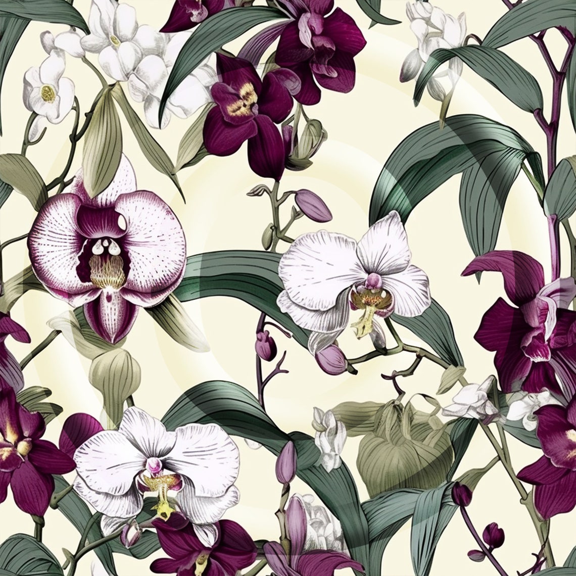 Orchid Pack I Pattern Pack - Seamless Surface Patterns for Textiles ...