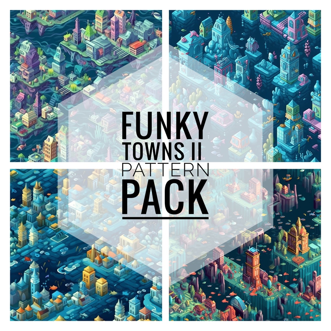 Funky Towns II Pattern Pack: Atlantis - Seamless Surface Patterns for ...