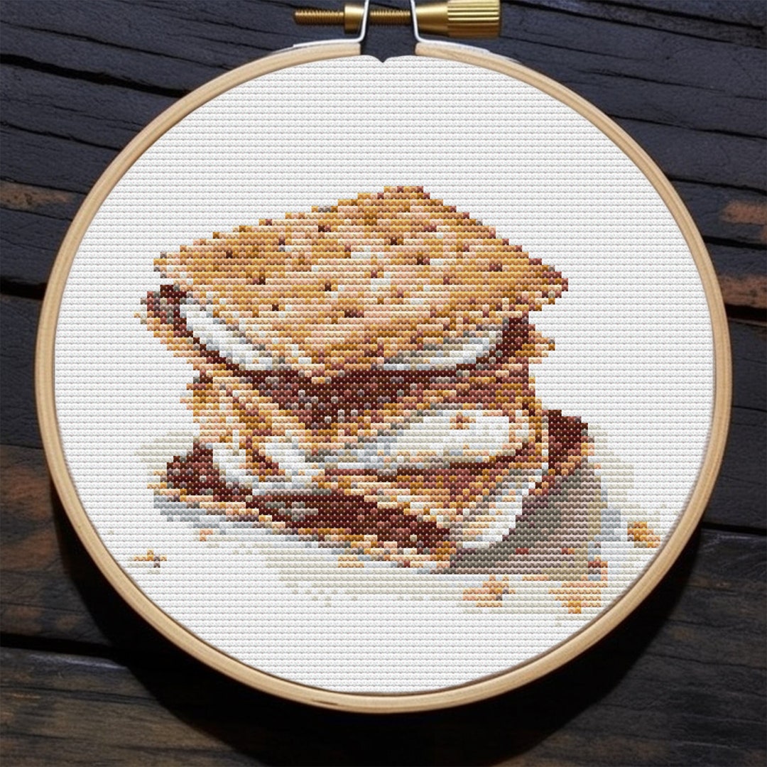 Summer S'mores Cross Stitching Pattern - Counted Cross Stitch Pattern ...