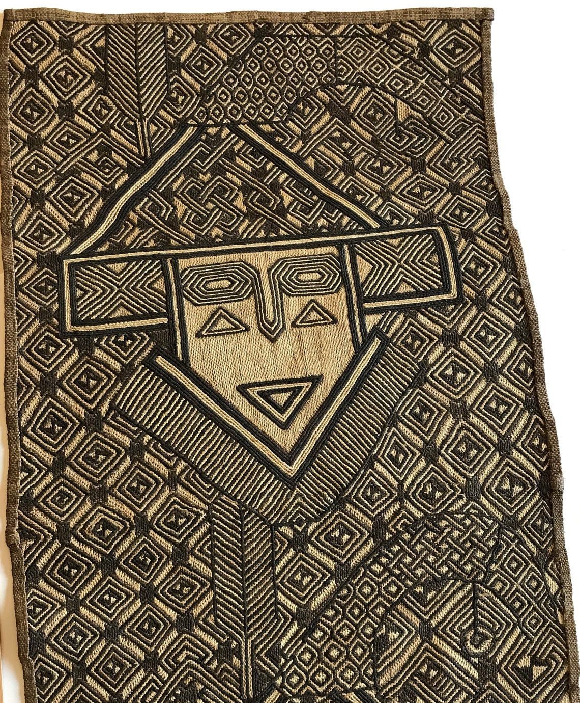 African Kuba Cloth With Images of Kuba Chief - Etsy