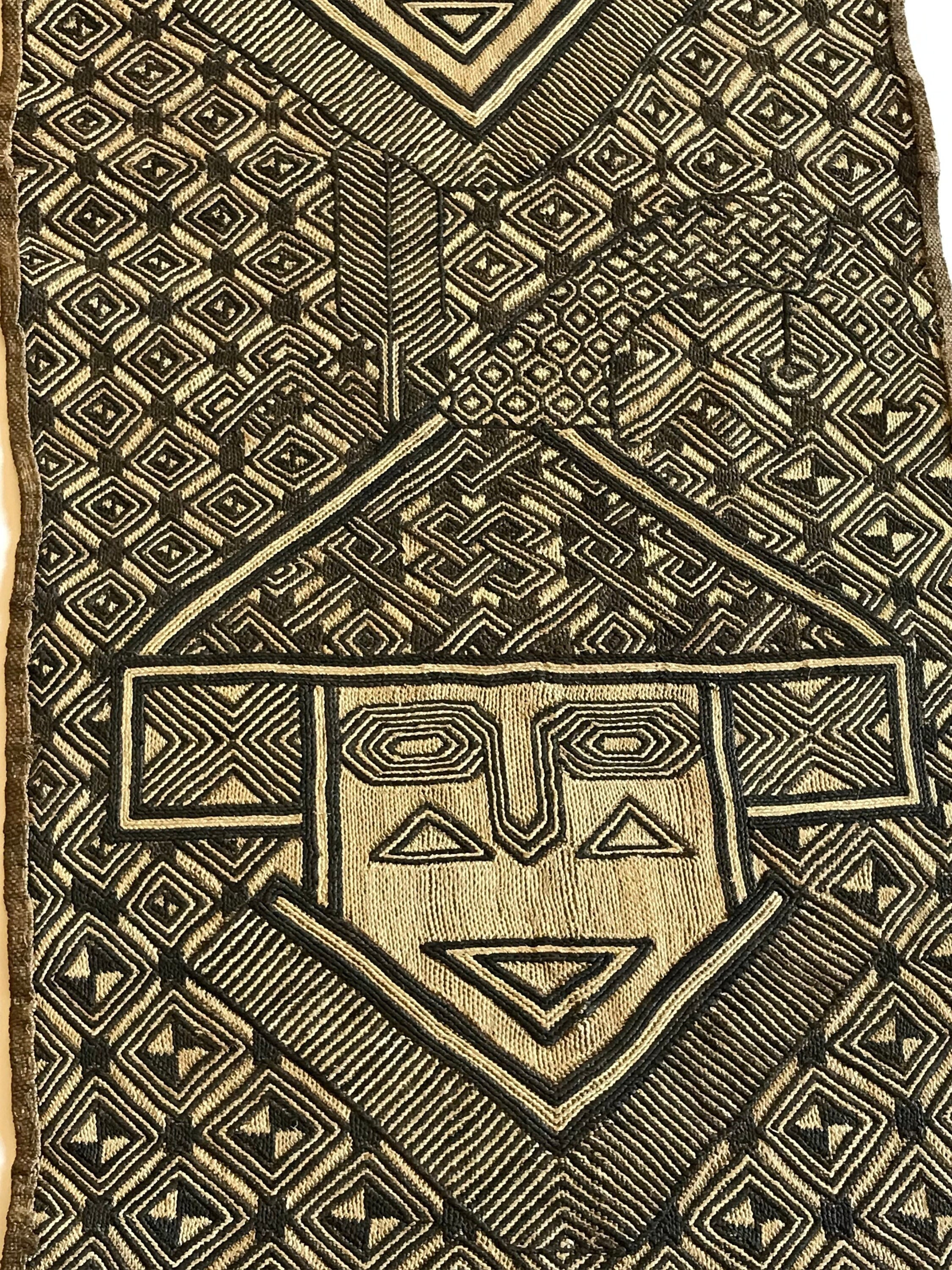 African Kuba Cloth With Images of Kuba Chief - Etsy