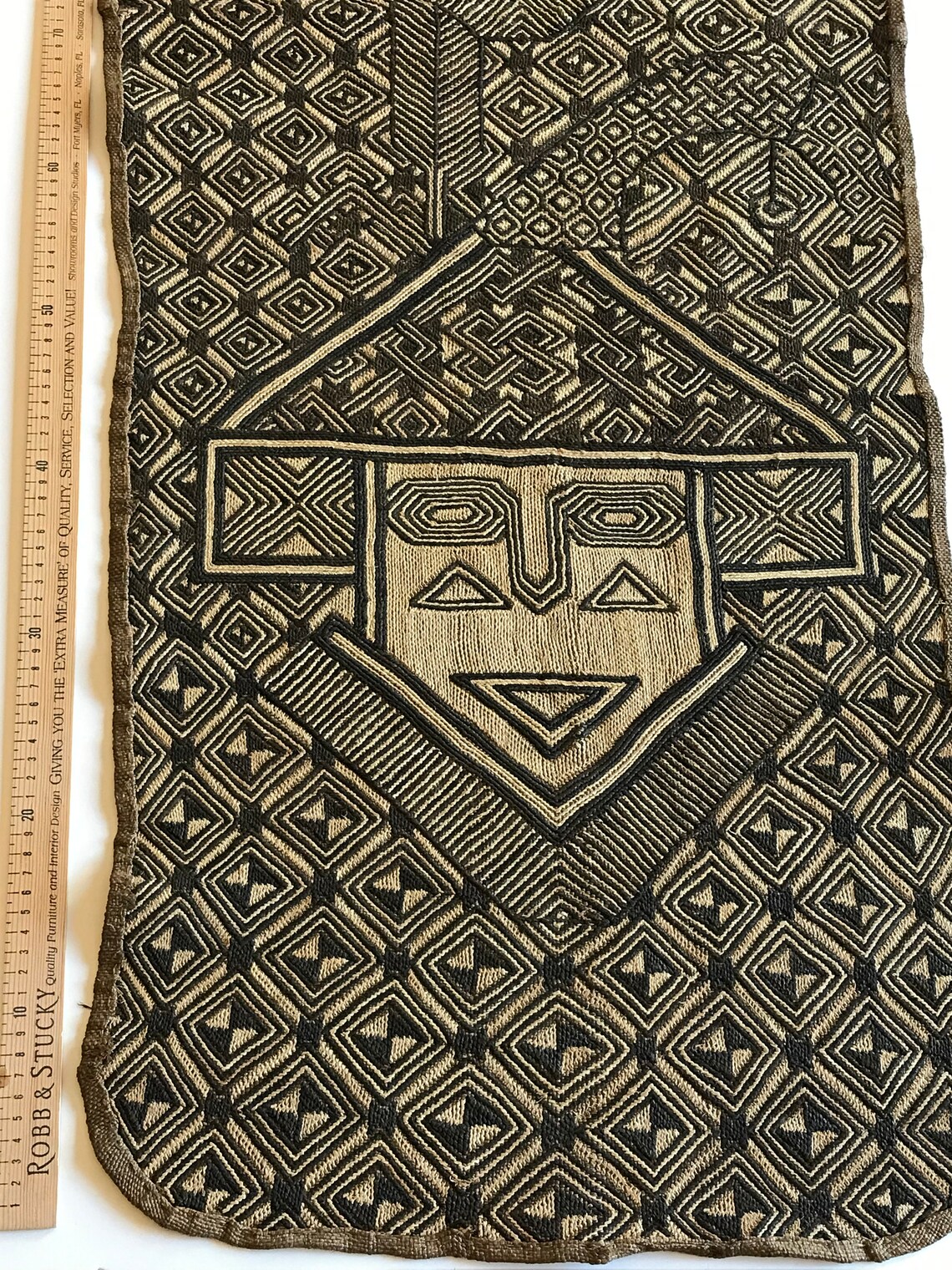 African Kuba Cloth With Images of Kuba Chief - Etsy